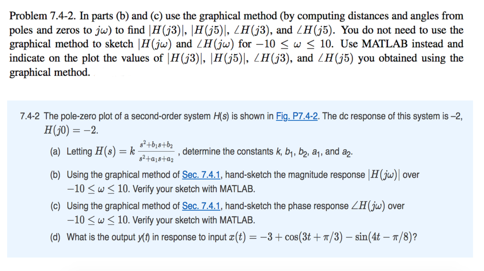 Solved Problem 7.4-2. In parts (b) and (c) use the graphical | Chegg.com