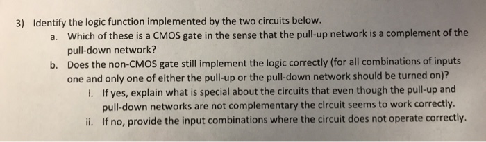 Solved 3) Identify the logic function implemented by the two | Chegg.com