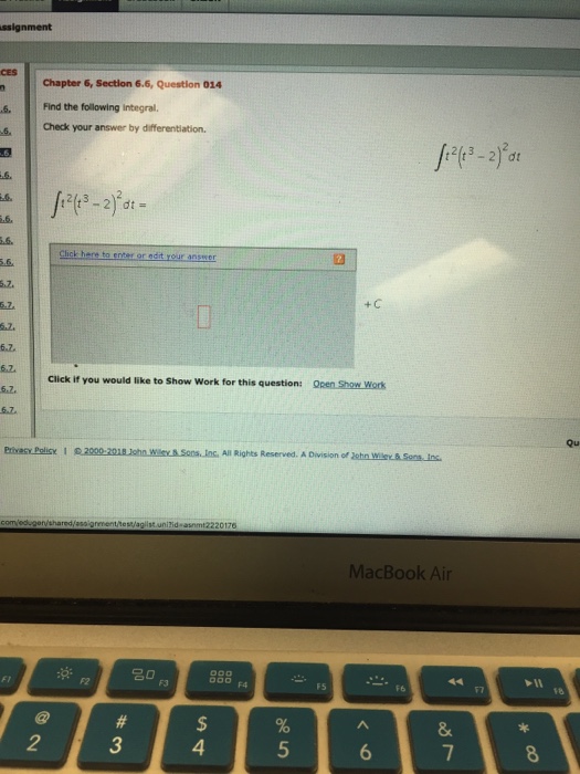 Solved ssignment Chapter 6, Section 6.6, Question 014 6. | Chegg.com