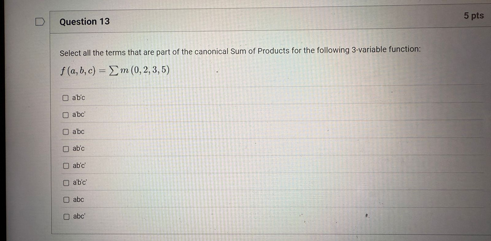 Solved Question 13Select all the terms that are part of ﻿the | Chegg.com