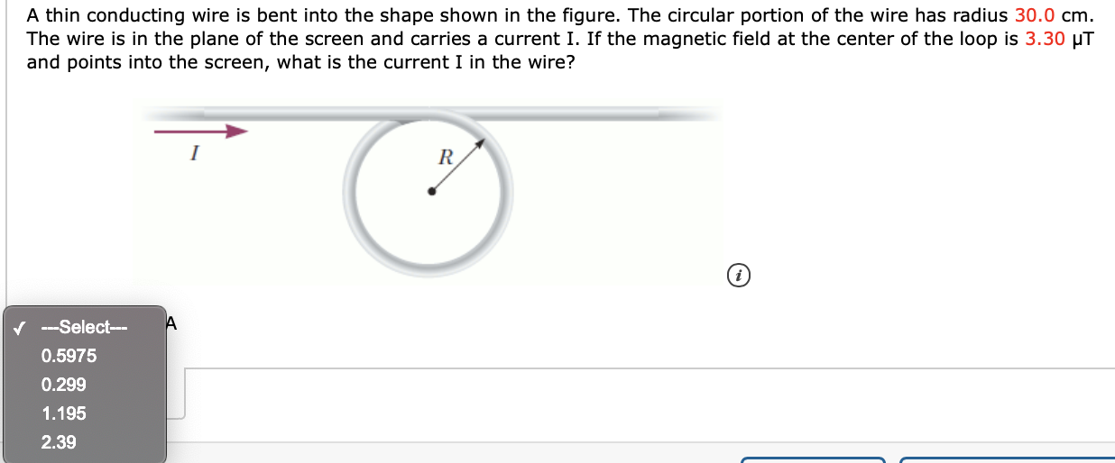 Solved A thin conducting wire is bent into the shape shown | Chegg.com