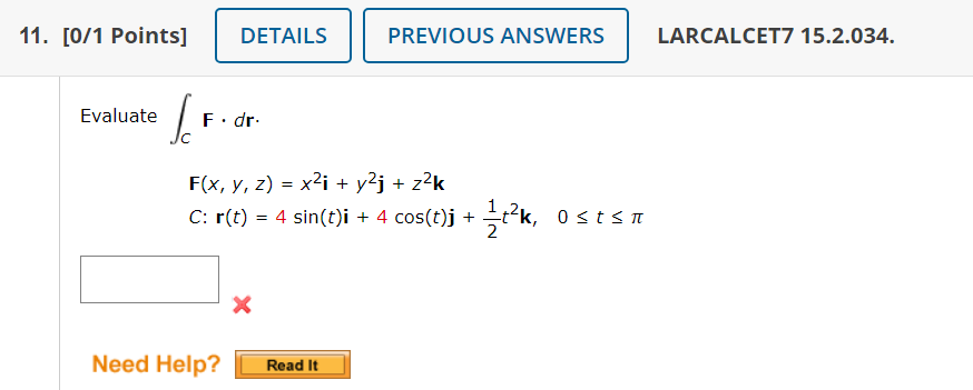 ∫CF⋅dr | Chegg.com