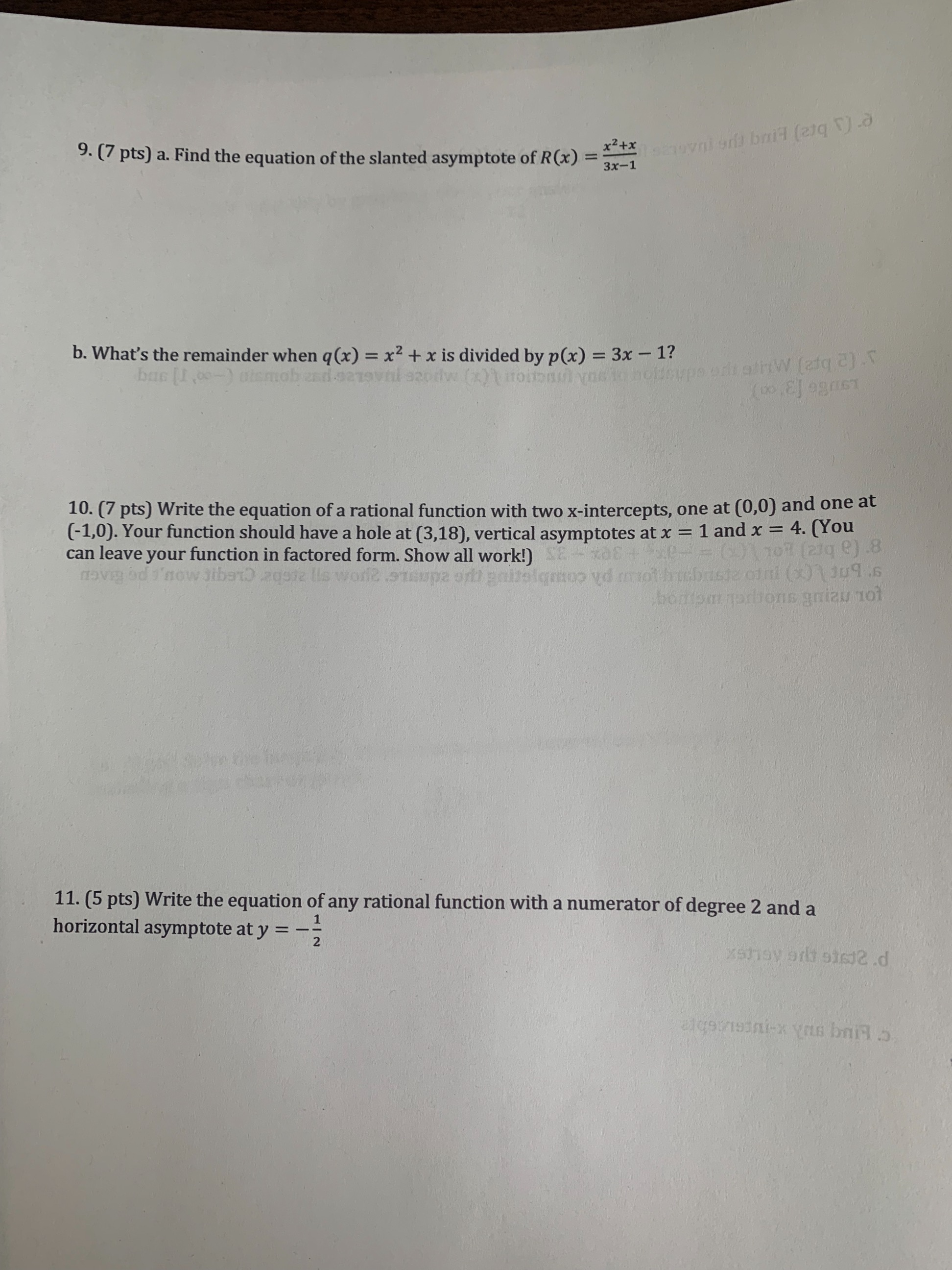 Solved (7 ﻿pts) ﻿a. ﻿Find the equation of the slanted | Chegg.com