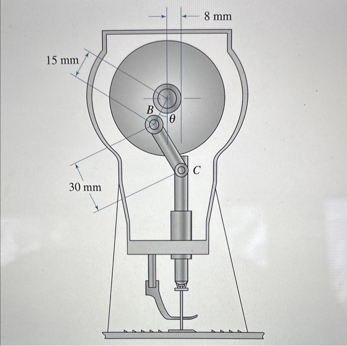 For the sewing machine linkage in Figure p7.29, at | Chegg.com