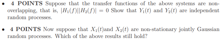 Solved Let X1(t) and X2(t) be jointly WSS and jointly | Chegg.com