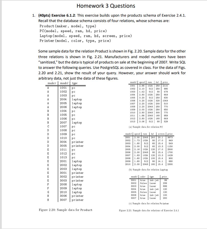 Solved 1. (40pts) Exercise 6.1.2: This exercise builds upon | Chegg.com