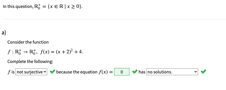 Can you explain why f(x) is equal to 0 and g(x) is | Chegg.com