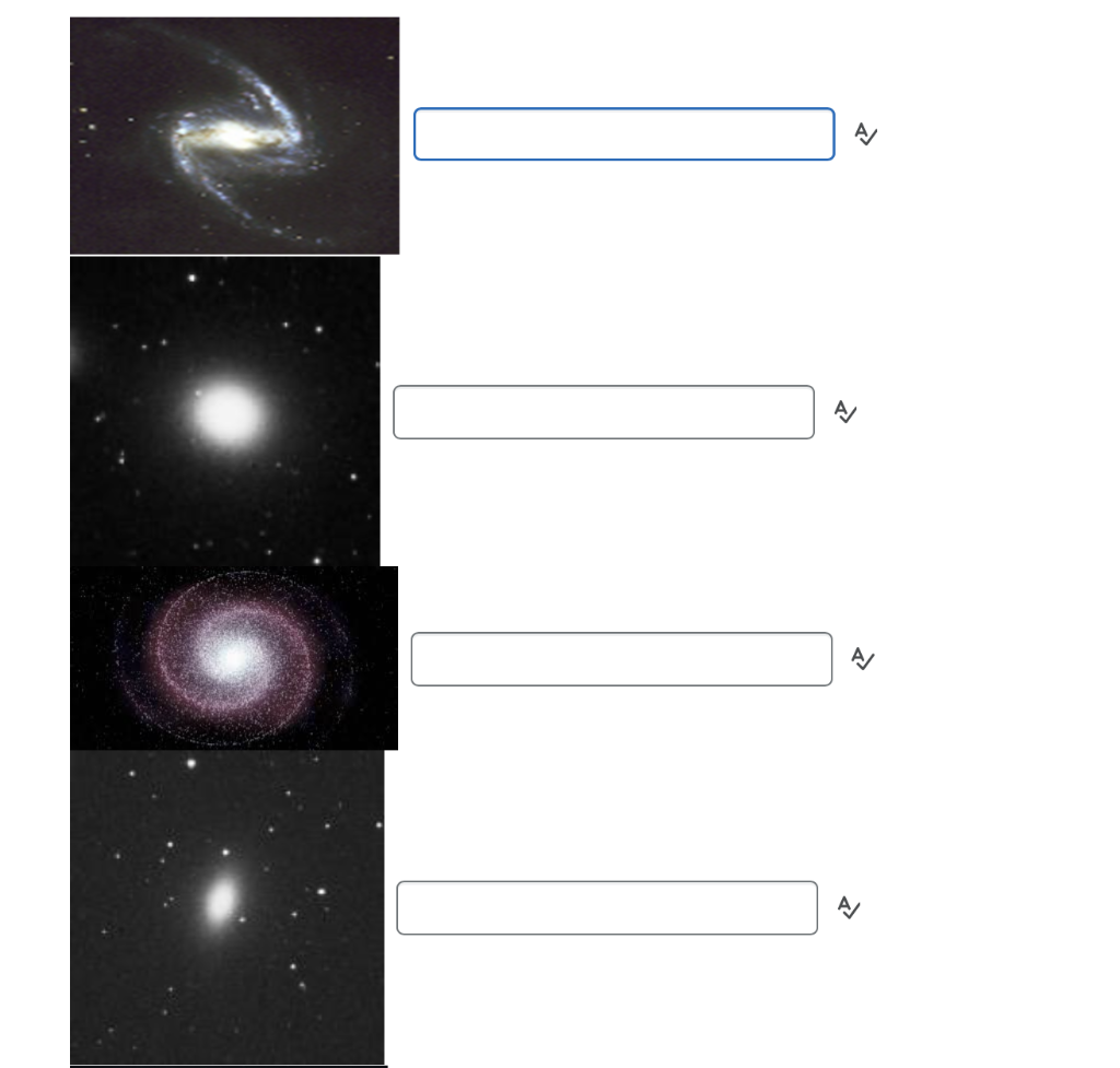 Solved Classify each galaxy using Hubble's Tuning Fork | Chegg.com