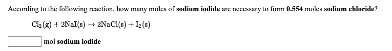 Solved According to the following reaction, how many moles | Chegg.com
