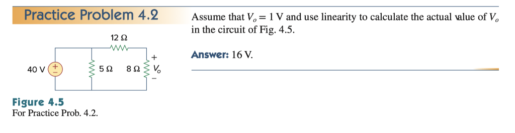 Solved Practice Problem 4.2 Assume that V,- 1 V and use | Chegg.com
