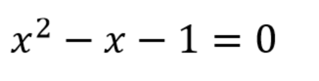 Solved x2 – X – 1 = 0 | Chegg.com