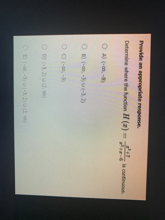 Solved Provide an appropriate response. Determine where the | Chegg.com