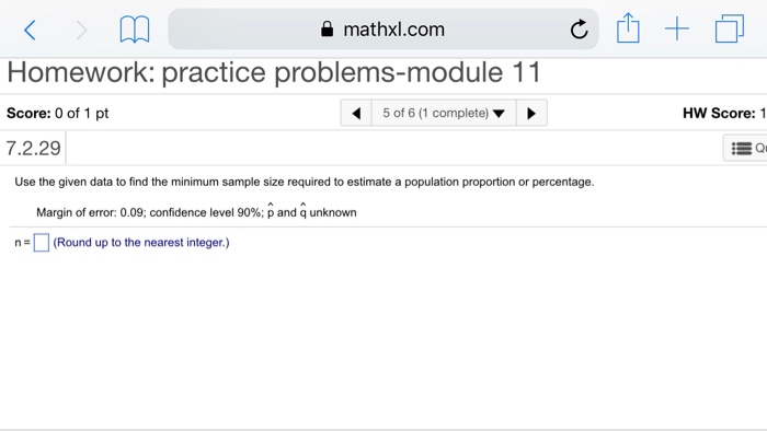 Solved Homework Practice Problems Module 11