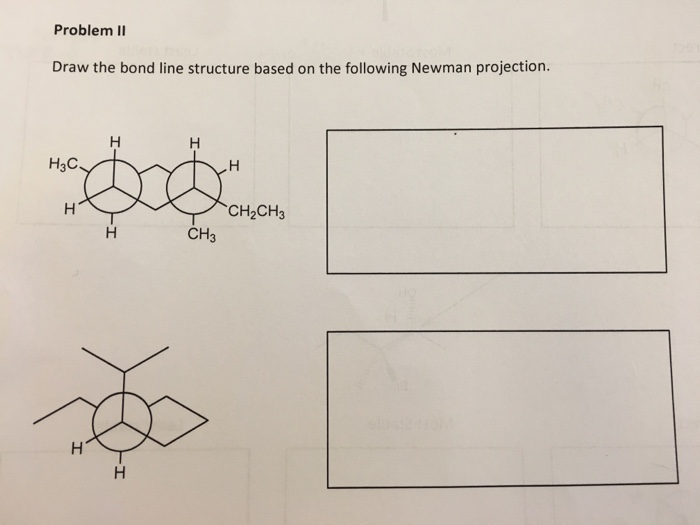 Solved Draw the bond line structure based on the Newman | Chegg.com