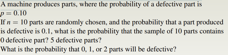 Solved A machine produces parts, where the probability of a | Chegg.com