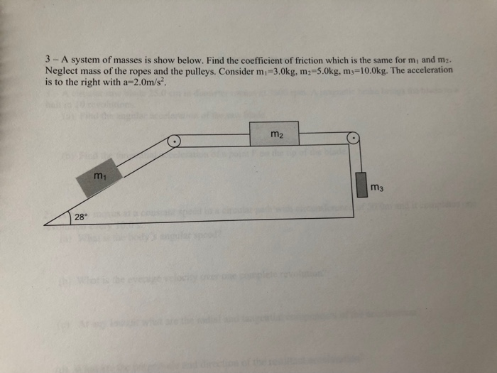 Solved 4-Newton's Second Law 1- Draw the free-body diagram | Chegg.com