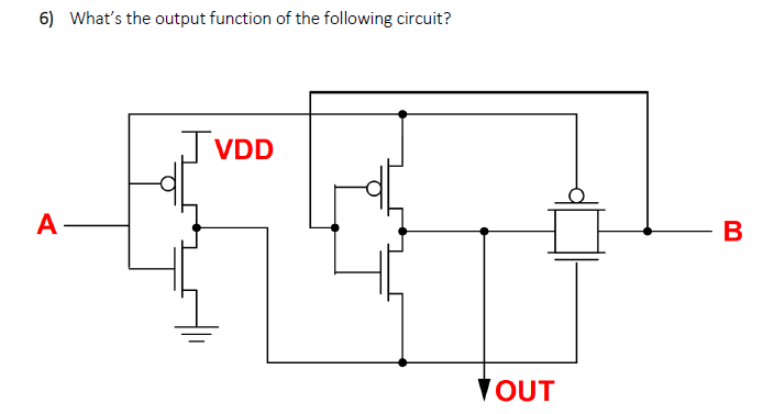 What's the output function of the following circuit? | Chegg.com