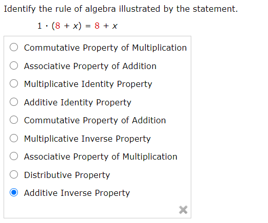 Identity Property Multiplication