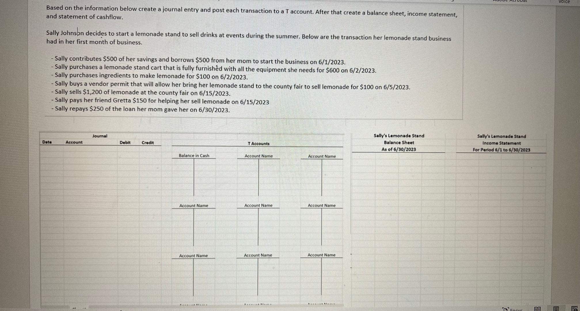 Based on the information below create a journal entry | Chegg.com