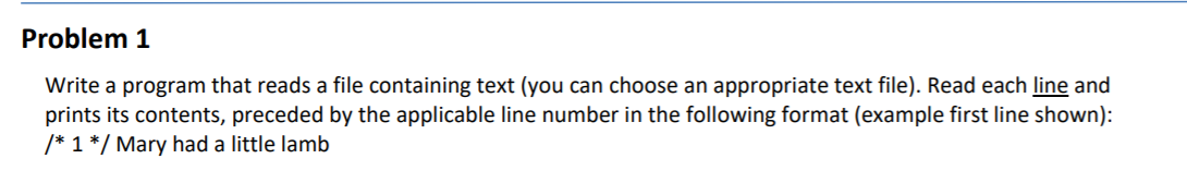Solved Problem 1 Write A Program That Reads A File 6468