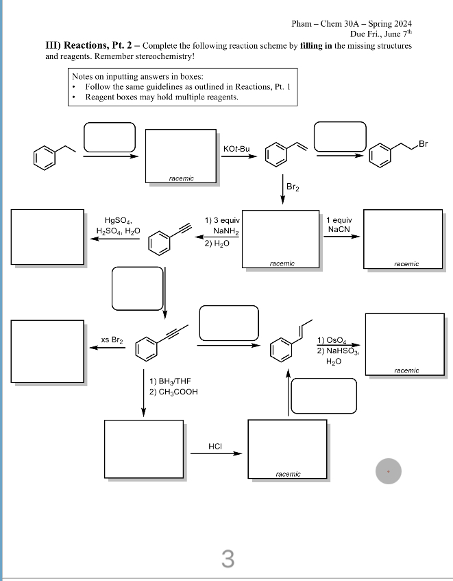 Solved Pham - ﻿Chem 30A - ﻿Spring 2024Due Fri., June | Chegg.com