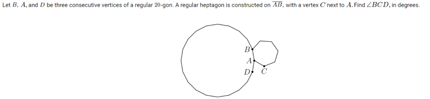 Solved Let B,A, and D be three consecutive vertices of a | Chegg.com