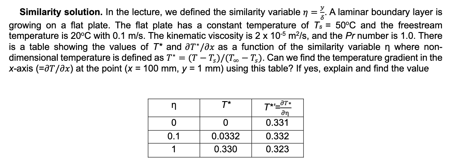 Solved Similarity solution. In the lecture, we defined the | Chegg.com
