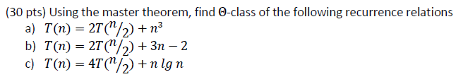 [Solved]: Question is for an Analysis of Algorithms class