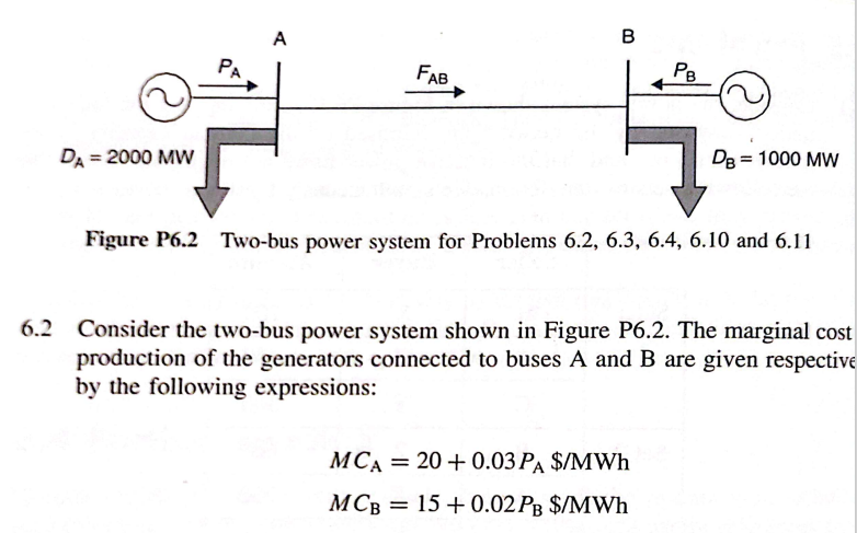 Solved 5.10 Consider the two-bus power system of Problem | Chegg.com