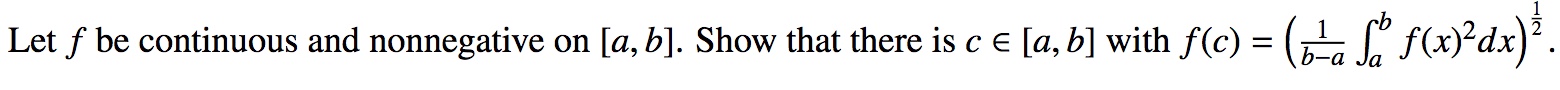 Solved Let f be continuous and nonnegative on [a,b]. Show | Chegg.com