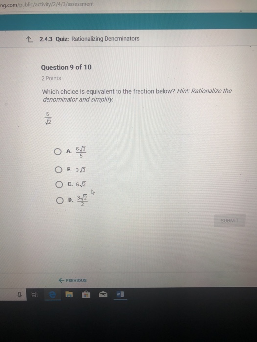 Solved ng.com/public/activity/2/4/3/assessment t 2.4.3 Quiz: | Chegg.com