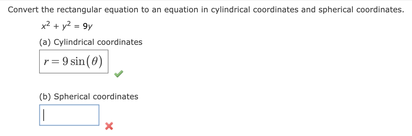 Solved Convert the rectangular equation to an equation in | Chegg.com
