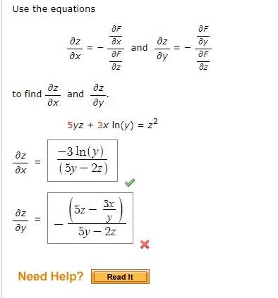 Solved Use the equations az - дz дх 1 OF ax OF az and = ar | Chegg.com