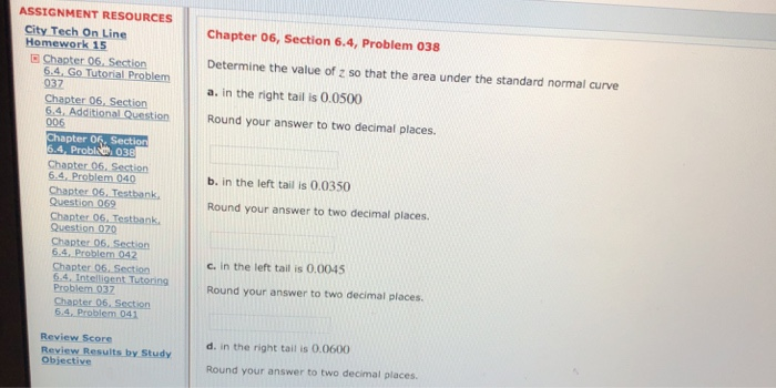Solved ASSIGNMENT RESOURCES Chapter 06, Section 6.4, Go | Chegg.com
