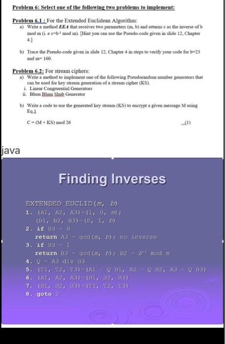 Solved Problem 6: Select one of the following two problems | Chegg.com