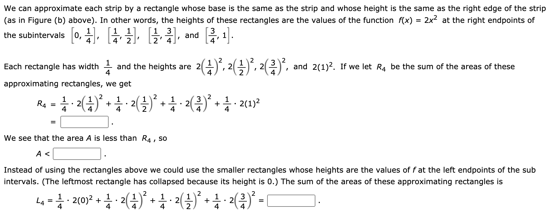 Solved EXAMPLE 1 Use rectangles to estimate the area under | Chegg.com