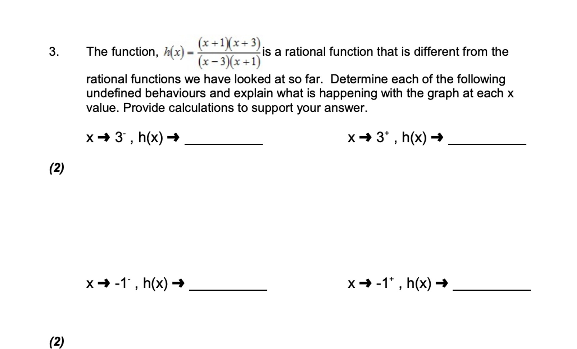 The Function Hxx1x3x 3x1 is A
