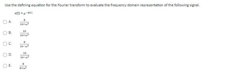Solved Use the defining equation for the Fourier transform | Chegg.com