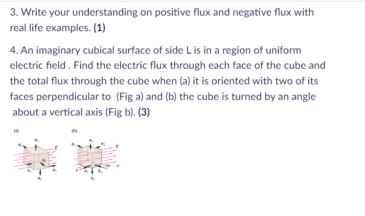 Solved 3. Write your understanding on positive flux and | Chegg.com