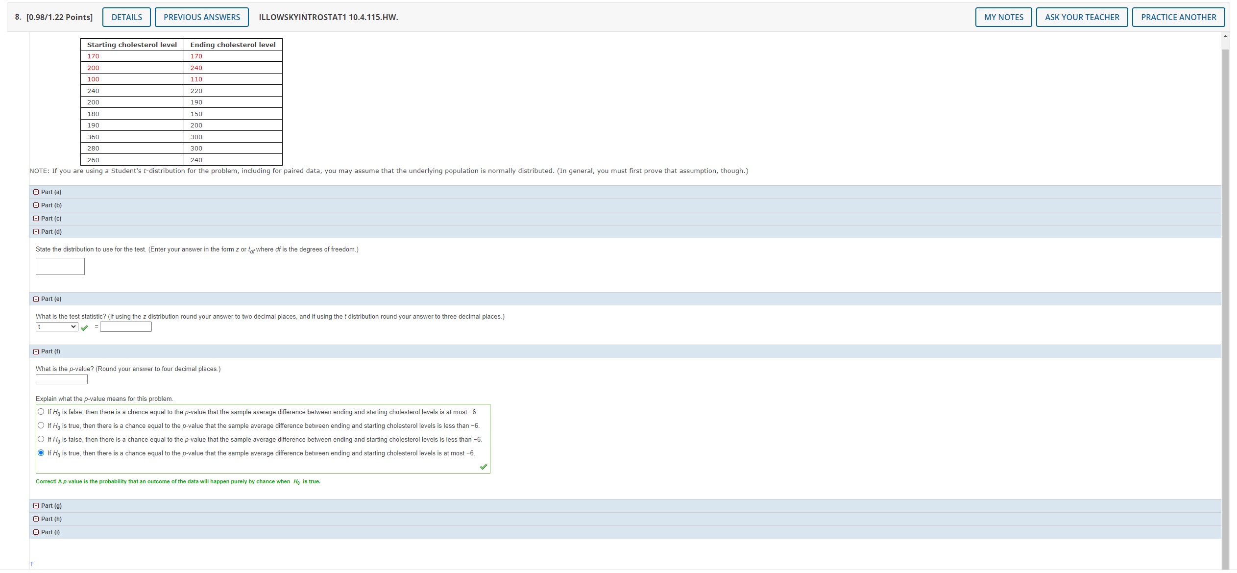Solved State the distribution to use for the test. (Enter | Chegg.com