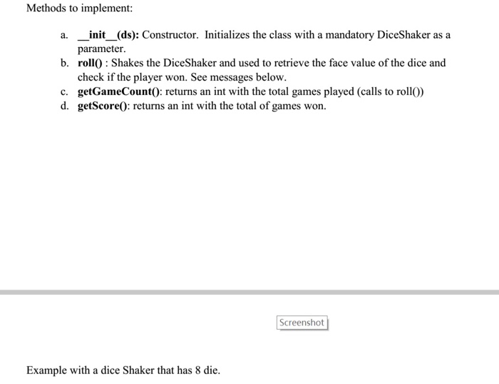 Solved python2.7 class | Chegg.com