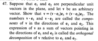 Solved 47. Suppose that e1 and e2 are perpendicular unit | Chegg.com