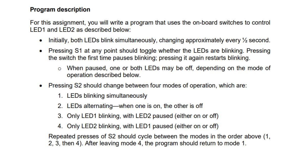 Microprocessors Program Will Be Ran Using Mplab And 