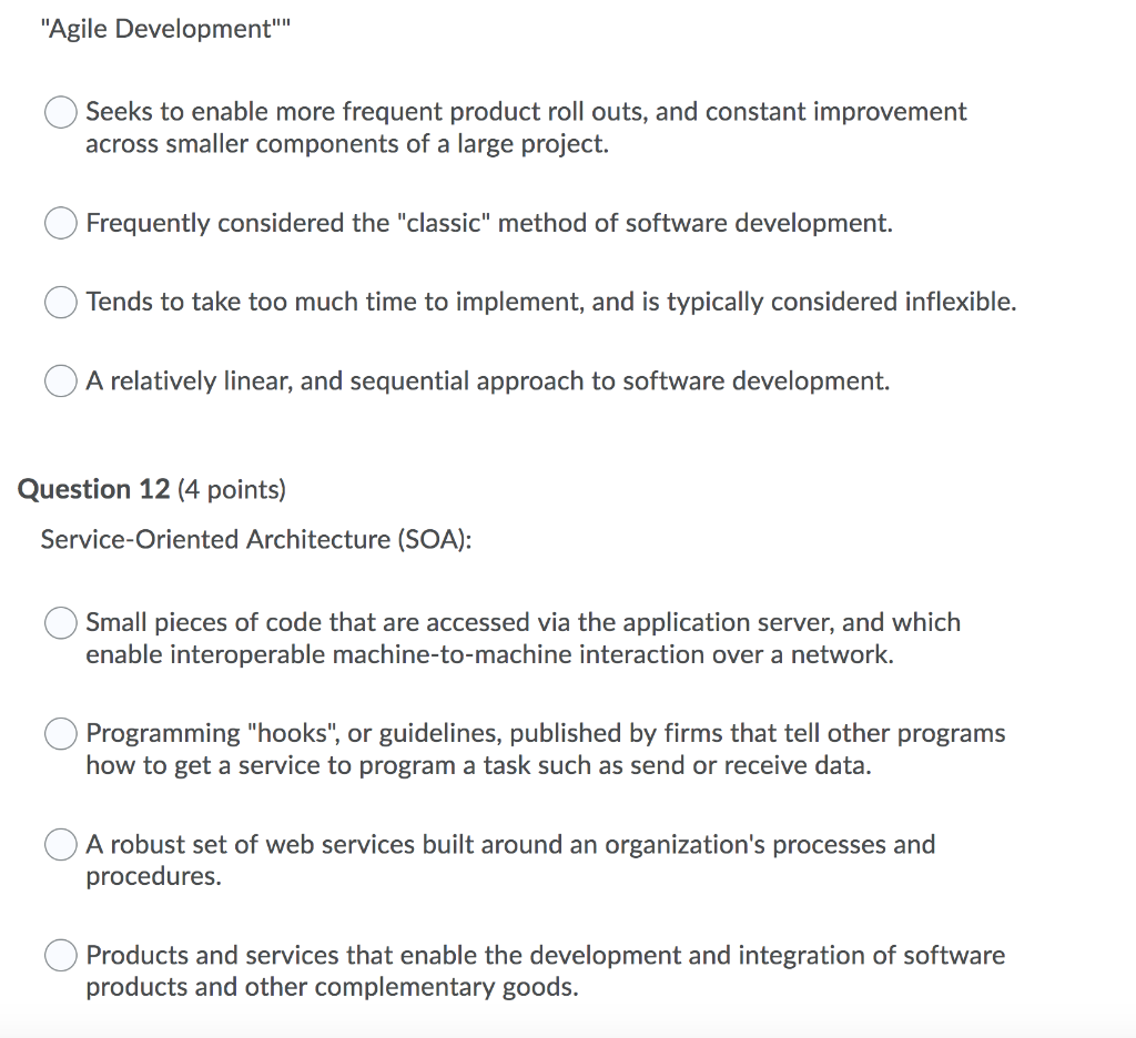 Solved "Agile Development" Seeks to enable more frequent | Chegg.com