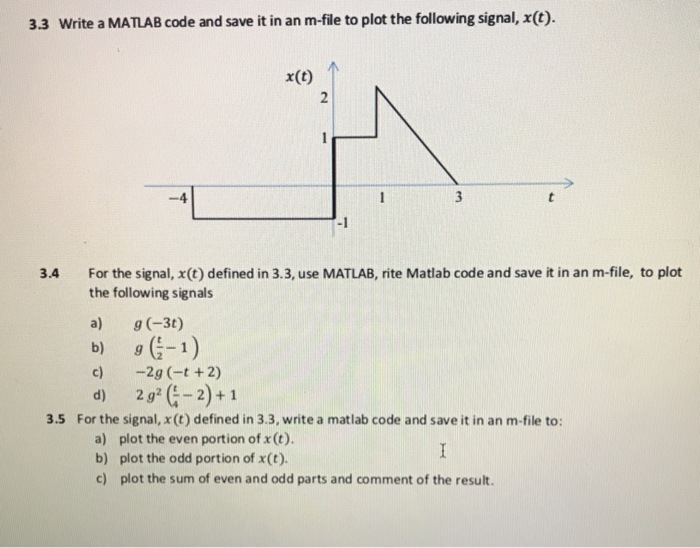 Solved 33 Write a MATLAB code and save it in an m-file to | Chegg.com