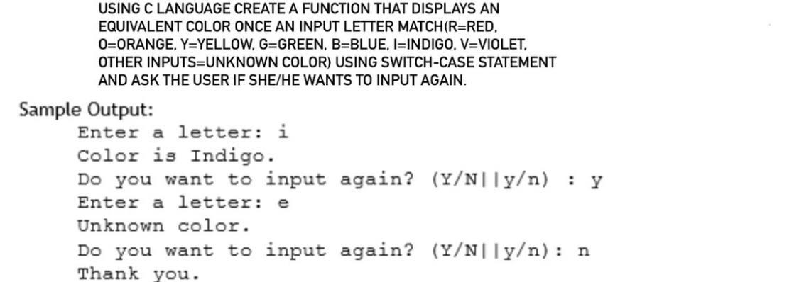 Solved Using C Language Create A Function That Displays An 7914