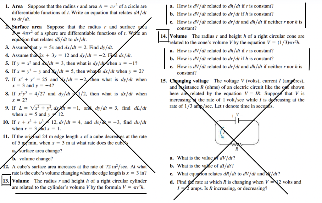 Solved 17. Distance Let x and y be differentiable functions | Chegg.com