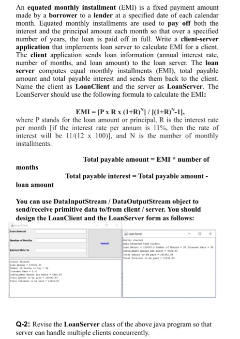 An equated monthly installment (EMI) is a fixed | Chegg.com