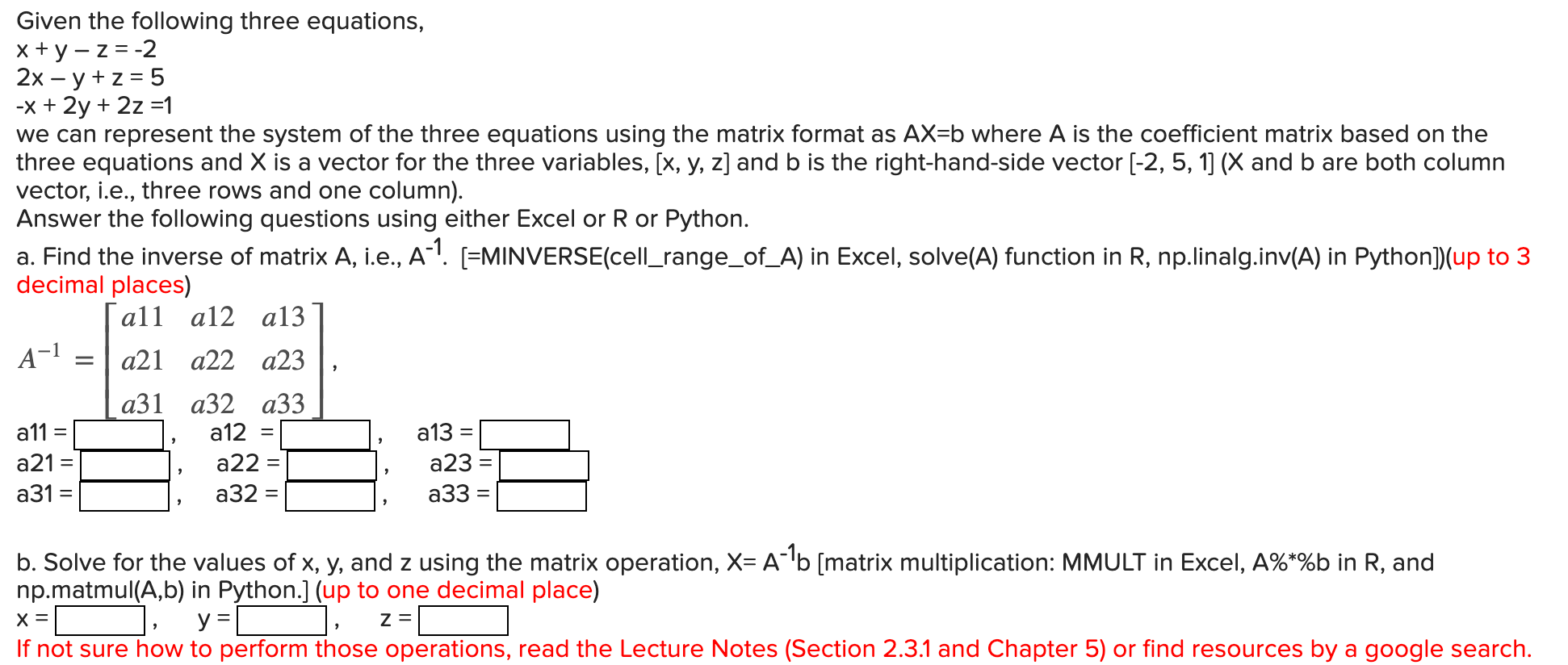 Solved Given the following three equations, | Chegg.com