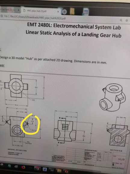 Solved HW3.pipe hub (01p pipe-hub%2031-pdf EMT 2480L: | Chegg.com